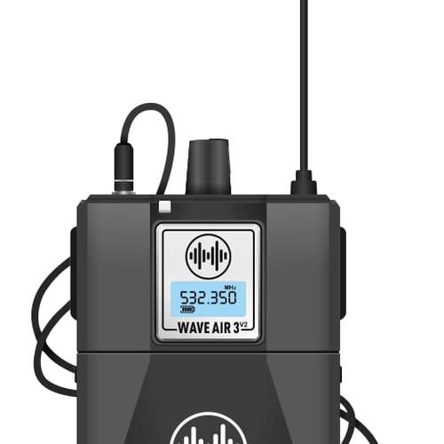 Promo Wave Audio Monitor Wave Air 3 V2 Receiver- Wireless IEM Receiver ...
