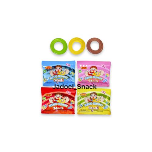 Jual Permen Rubber Ring Gummy Candy Lunak 9 Gr Rasa Buah by Jadoel ...