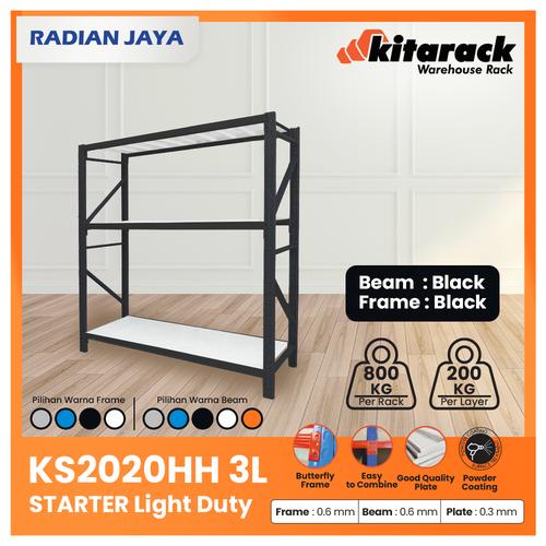 Promo KITARACK KS2020HH 200KG 3 ATAU 4 Layer- KS2020 KITARACK/ 2 Meter ...