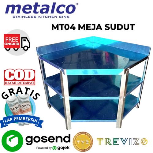 Jual MEJA STAINLESS. MEJA SUDUT. MEJA KOMPOR. MEJA DAPUR. MEJA RAK MT 4 ...