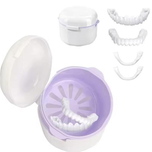 Jual Denture Box Tempat gigi Palsu kotak Retainer Ortho travelling ...