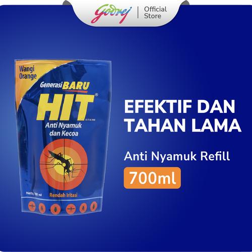 Promo HIT Liquid Pouch Orange Obat Anti Nyamuk dan Kecoa 700ml ...