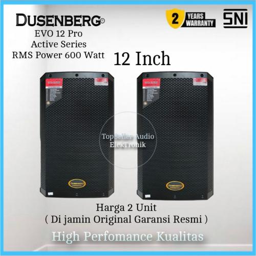 Promo Speaker Aktif Dusenberg Evo 12 Pro Original 12 Inch Harga 2 Unit ...