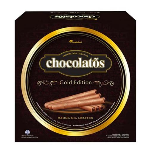 Jual Gery Wafer Roll Chocolatos Gold Edition 350 Gram Kemasan Kaleng ...