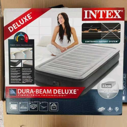 Jual INTEX Kasur Angin Durabeam Deluxe Twin 67766 Built in Electric ...