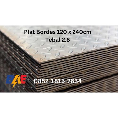Promo Plat Bordes Hitam tebal 2.8mm ukuran 120 x 240cm / 4"x8" Import ...