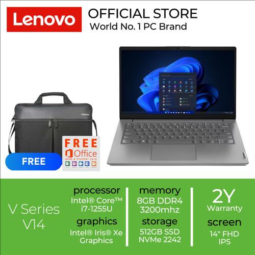 Promo Lenovo V14 G3 IAP Core i7-1255U 8GB 512GB W11 OHS - Non Bundling ...