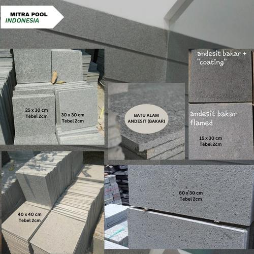 Jual Batu Alam Andesit ukuran 25 x 30 x 2cm - Kota Depok - MITRA POOL ...