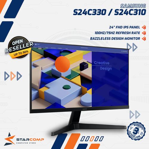 Promo Samsung S24C330 / S24C310 Monitor 24 Inch IPS 75hz / 100hz ...