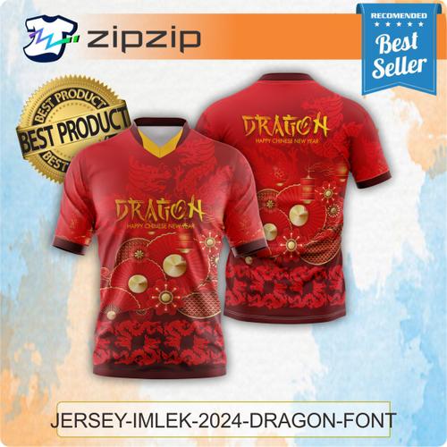 Jual BAJU IMLEK JERSEY IMLEK 2024 DRAGON FONT - JERSEY PREMIUM JUMBO ...