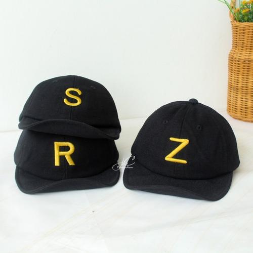 Jual Topi Bayi Bordir Inisial Nama Huruf Alfabeth Alfabet A,-Z - L ...