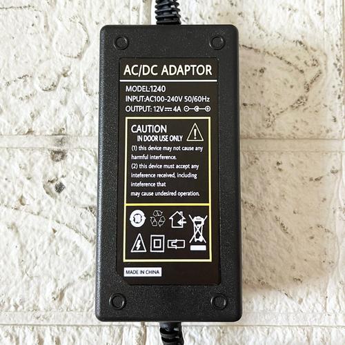 Jual AC/DC ADAPTER 12V 4A model : 1240 Jek DC 5.5mm X 2.1mm - 2.5mm ...