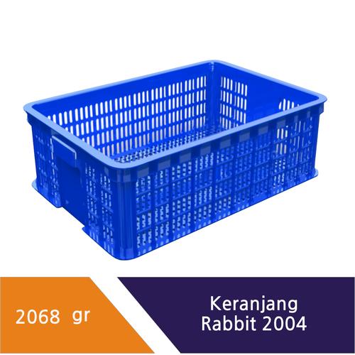 Jual Container Box / Keranjang Plastik Industri Rabbit 2004 - Biru ...