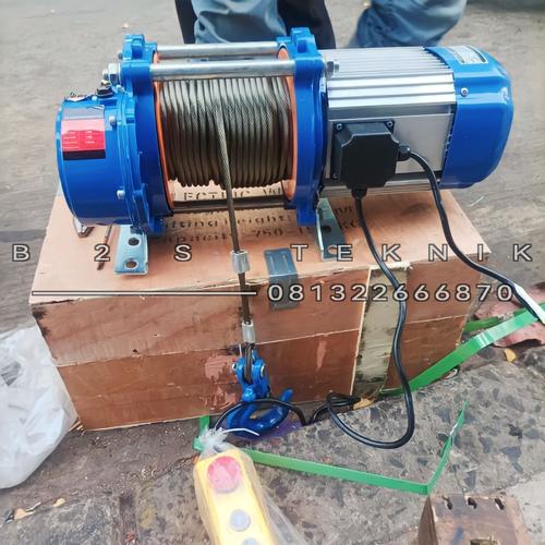 Jual electric winch 1500 KG katrol listrik wire rope hoist 3 Phase ...