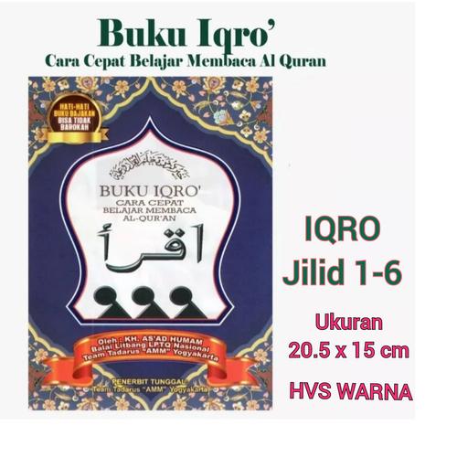 Promo Buku IQRO Besar Hvs Warna Jilid 1-6 Cara Cepat Membaca Al-Quran ...