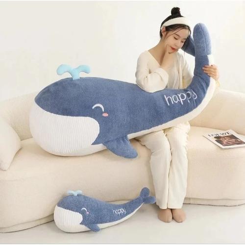 Jual Boneka Paus Biru Jumbo 60cm Bahan Plush Toys High Quality - Kota ...