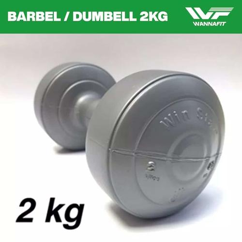 Jual DUMBBELL BARBEL PVC 2 KG DUMBEL ALAT LATIHAN BEBAN GYM FITNES ...