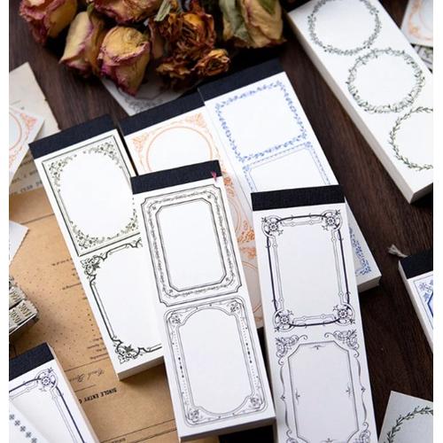 Promo Memories Writable Paper - Kertas Memo Design Vintage Frame (50pcs ...
