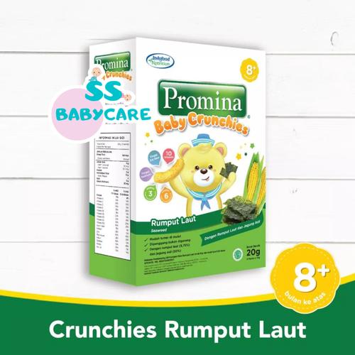 Jual Promina Baby Crunchies Rumput Laut 20gr - Snack Camilan MPASI Bayi ...