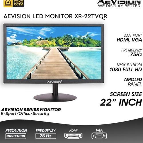 Jual MONITOR LED AEVISION | AEVISION 22 INCH HDMI-VGA-USB PORT |GARANSI ...