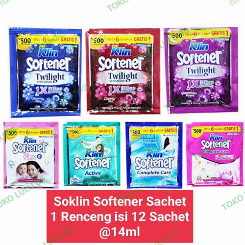 Jual Soklin Softener 1×Bilas Sachet All Varian Per renceng (12 Sachet ...