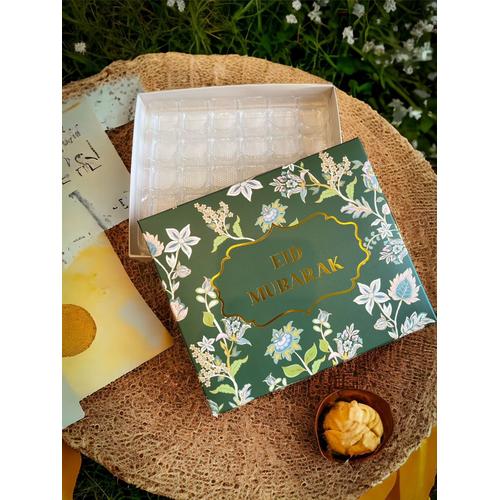 Jual Box Hampers Sekat Kemasan Cookies Nastar Bulat mini Tema EID ...