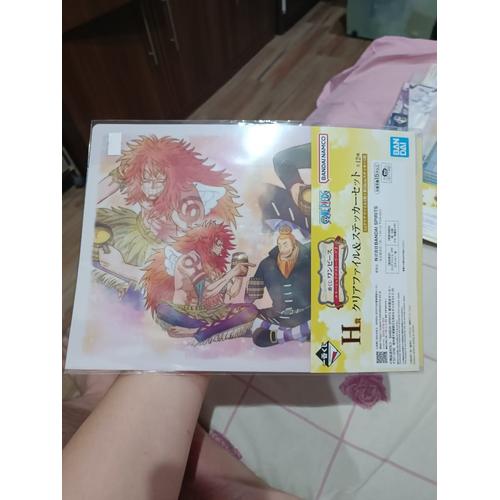 Jual ichiban kuji one piece Clear A4 File + Sticker Set Kalgara ...