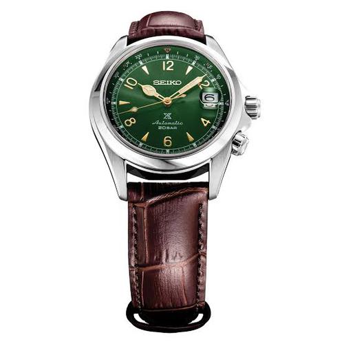 Jual SEIKO SPB121J1 PROSPEX ALPINIST GREEN DIAL SPB121 LEATHER BROWN ...