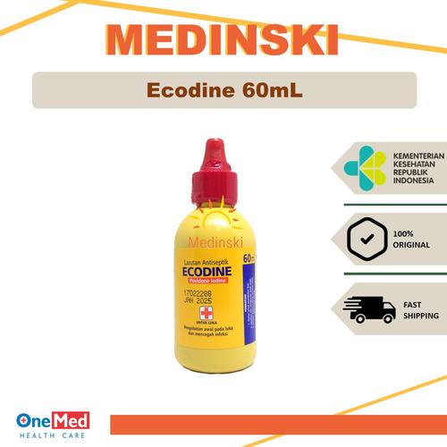 Jual Ecodine Povidone Iodine Onemed 60ml Mirip Betadine Betadin 60 ml ...