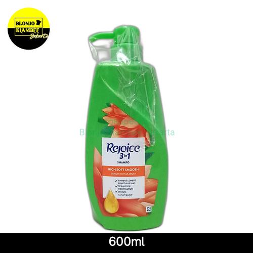 Jual Rejoice Shampo 3in1 Rich Soft Smooth Dengan Minyak Argan 600ml - Jakarta Barat - Blonjo ...