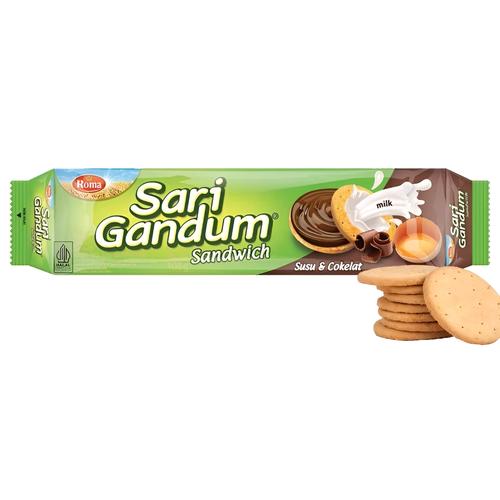 Promo Roma Sari Gandum / Biskuit Sandwich Gandum / Biskuit Rasa Susu ...