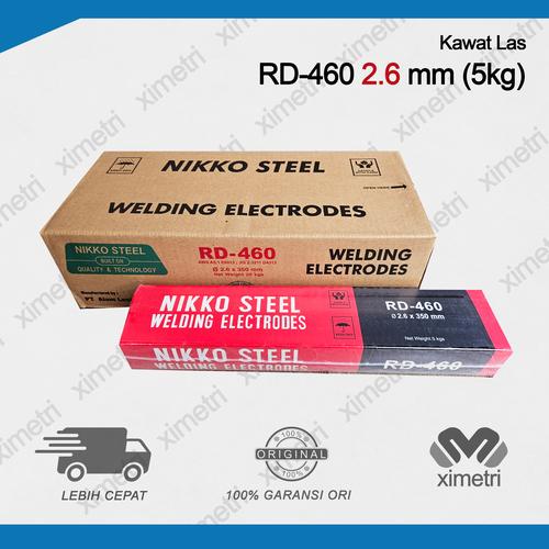 Jual Kawat Las RD 460 2.6 mm (5 KG) Nikko Steel/ Las Elektroda RD460 2 ...