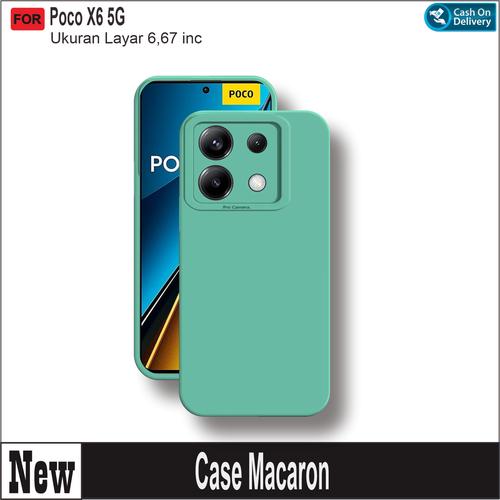 Jual Soft Case Poco X6 5G Casing Macaron Liquid - Poco X6 5G, Hitam ...