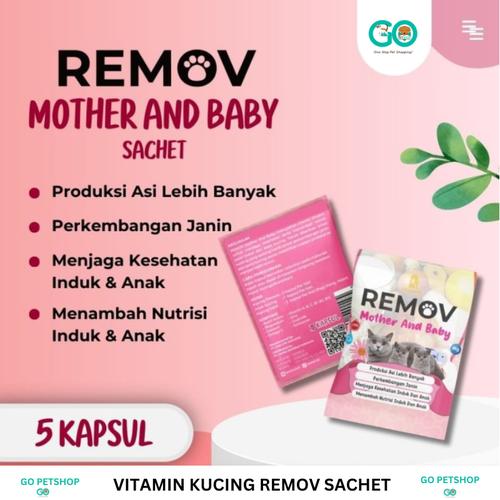 Promo Vitamin Kucing Hamil Remov Sachet isi 5 Kapsul Mother Baby ...