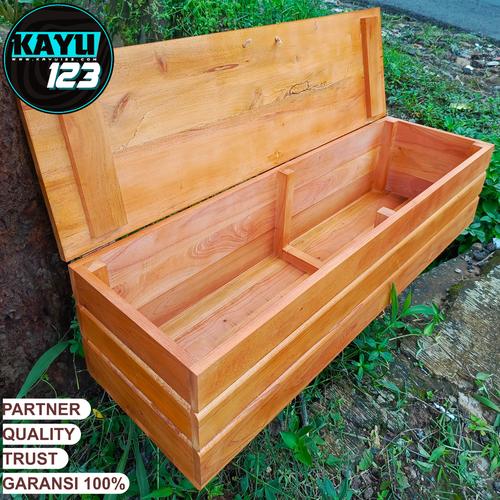 Jual Box Kayu 50-90x30x30 cm Kotak Storage Kursi Kayu Tempat ...