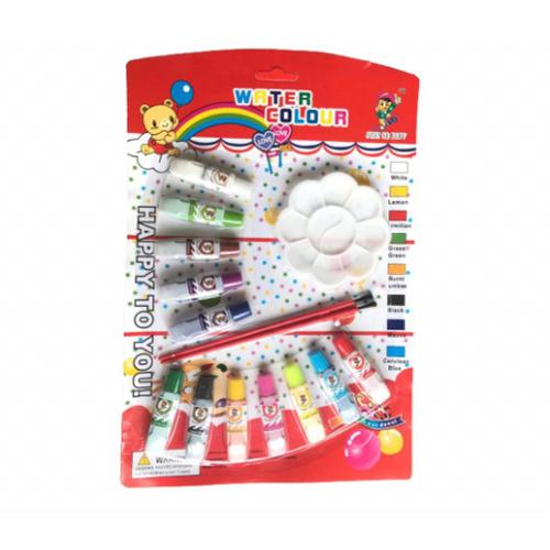 Jual Paket Cat Cet Air Latihan Lukis Gambar Mewarnai Anak Sekolah Set ...