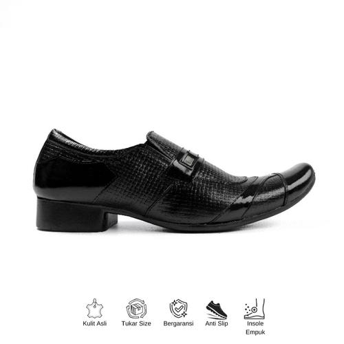 Jual sepatu pria pantofel formal lancip kulit asli mengkilap terbaru ...