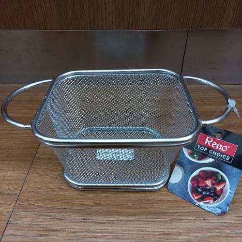 Jual Keranjang Kentang Goreng Mini Fry Basket Stainless 2 Gagang Reno ...