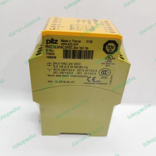 Jual pilz safety relay PNOZ X3 24vac 24vdc 3n/o 1n/c, 774310 - Jakarta ...