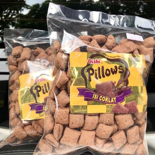 Jual oishi pillow 250 gram cemilan indofood snack lebaran 2024 coklat ...