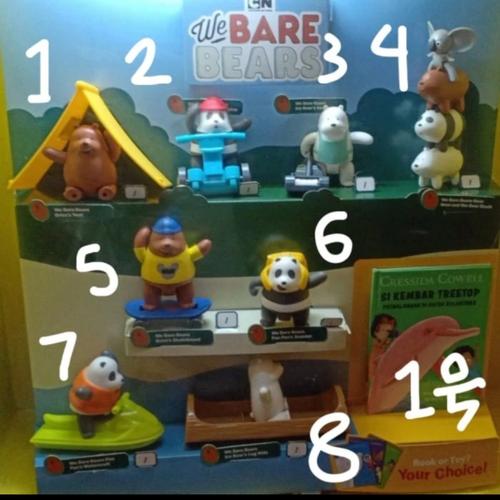 Jual KFC Chaki Kids Meal We Bare Bears Grizzly Ice Panda Happy Meal Mcd ...