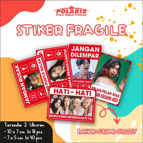 Jual Stiker Fragile/Cute Stiker Fragile/Stiker Fragile Meme High ...