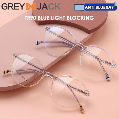 Promo Grey Jack Kacamata Antiradiasi Blueray Bulat Oval TR90 Ringan ...