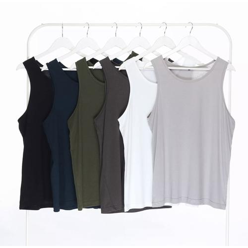 Jual Singlet Pria Polos Singlet Cowok Kaos Dalam Pria Singlet gym - ABU ...