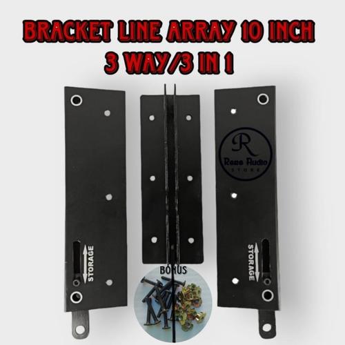 Jual Bracket Line Array 3 in 1 Ukuran Box Speaker 10'' 3WAY / Breket ...