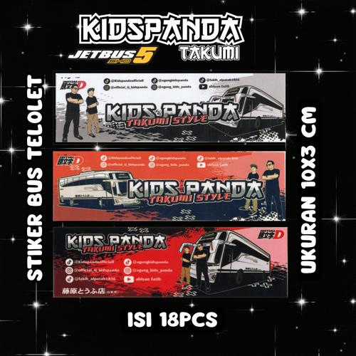 Jual STIKER BUS KIDSPANDA JB5 PAPIH AGUNG PANJANG 10X3CM l STIKER BUS ...