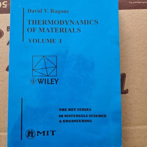 Jual thermodynamics of materials david v. ragone mit volume 1 - Kab ...