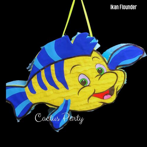 Jual Pinata Pukul/Pinata Tarik Karakter Ulang Tahun Motif Ikan Flounder ...