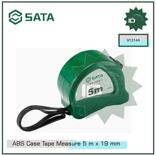 Jual METERAN SATA TOOLS 5 Meter ABS 91314A - ABS Case Tape Measure ...