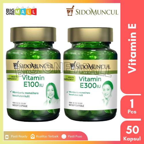 Promo Natural Vitamin E 300 IU & 100 IU Soft Capsule 50 Kapsul Sido ...